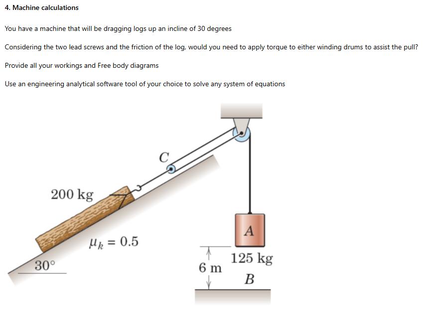 Solved Machine calculationsYou have a machine that will be | Chegg.com