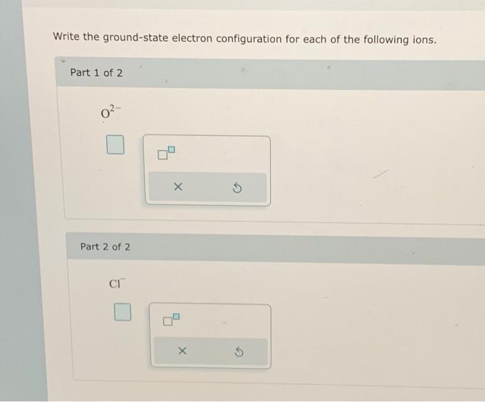 Solved Write the ground-state electron configuration for | Chegg.com