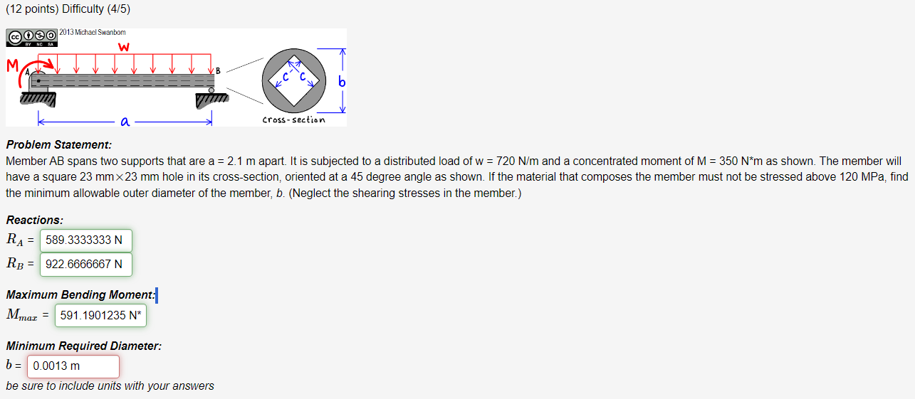 Solved (12 ﻿points) ﻿Difficulty ((4)/(5))Problem | Chegg.com