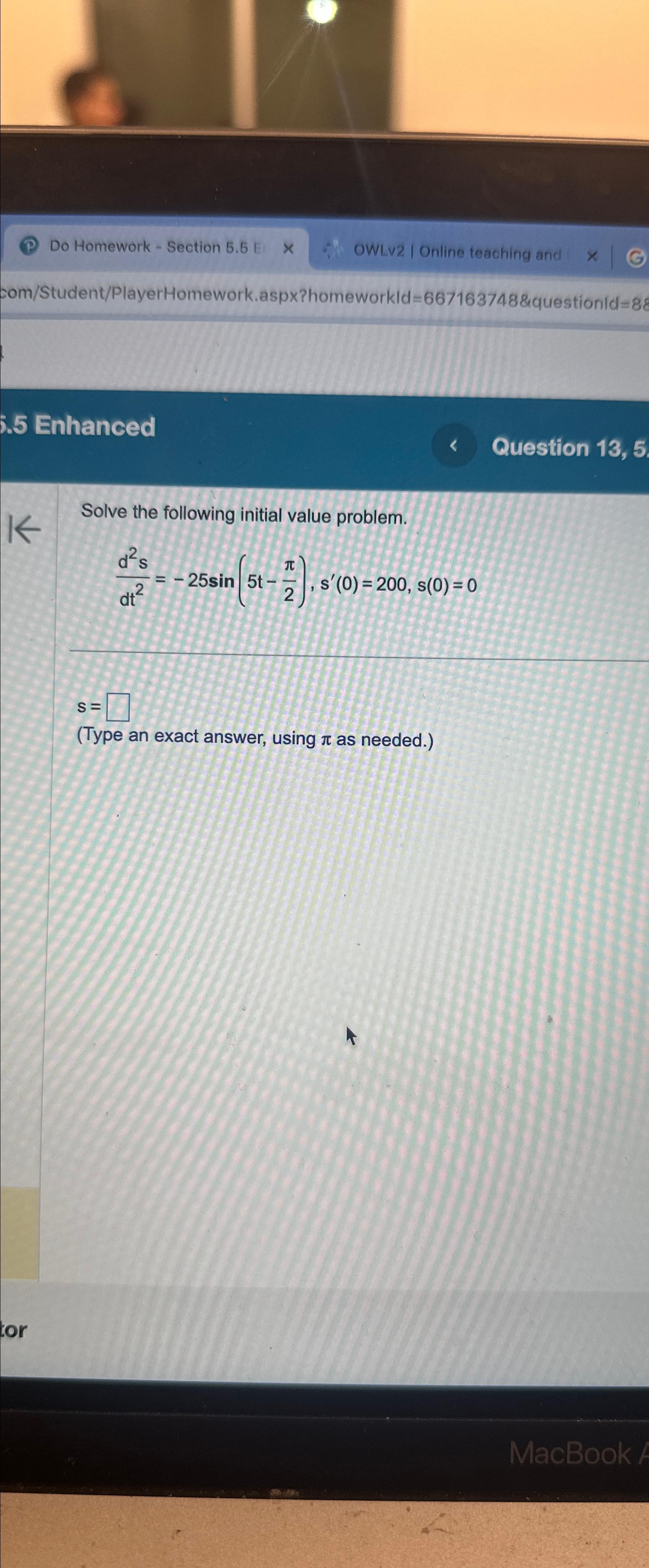Solved Do Homework ﻿section 5 5 ﻿eowlv2 ﻿i Online Teaching