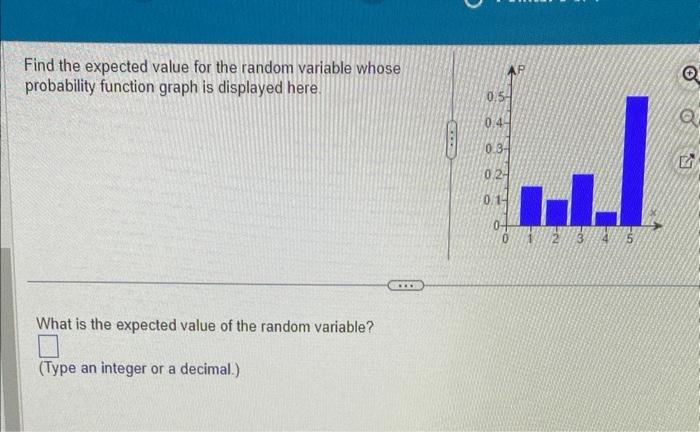 Solved Find The Expected Value For The Random Variable Whose