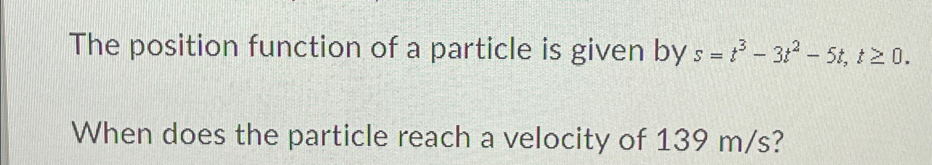 Solved The position function of a particle is given by | Chegg.com