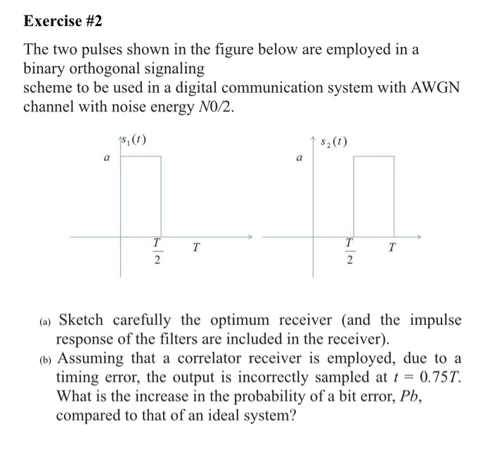 Exercise #2 The two pulses shown in the figure below | Chegg.com