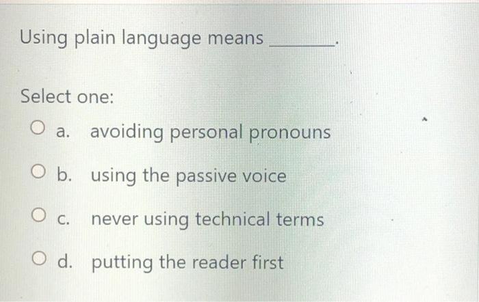 Solved Parallel phrasing means that Select one: the items in | Chegg.com
