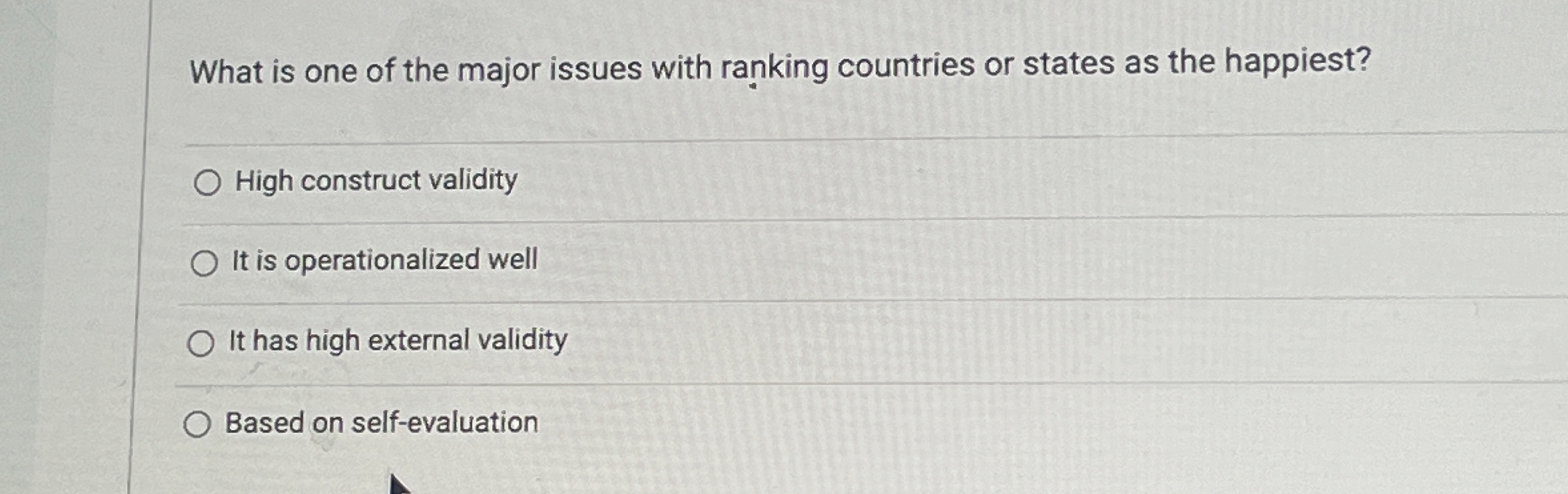 Solved What is one of the major issues with ranking | Chegg.com