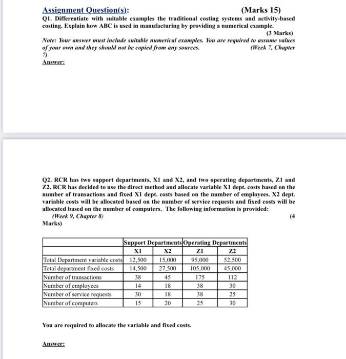 Solved Assignment Question(s): (Marks 15) Q1. Differentiate | Chegg.com