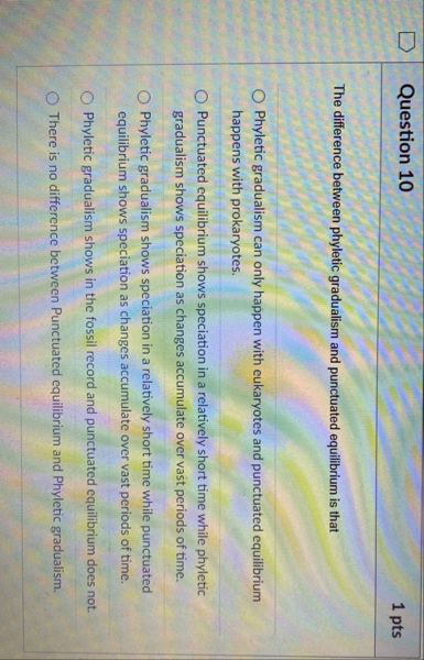 Solved Question 101 ﻿ptsThe difference between phyletic | Chegg.com