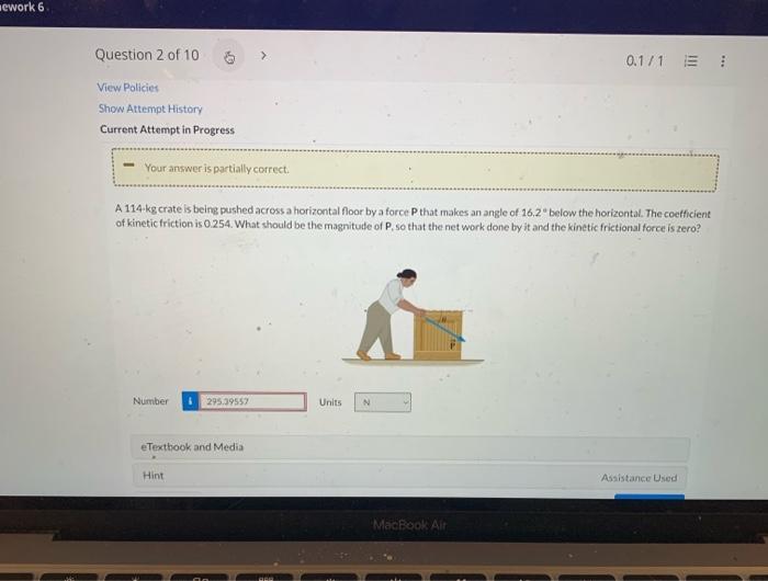 Solved Ework 6 Question 2 Of 10 View Policies Show Attempt 