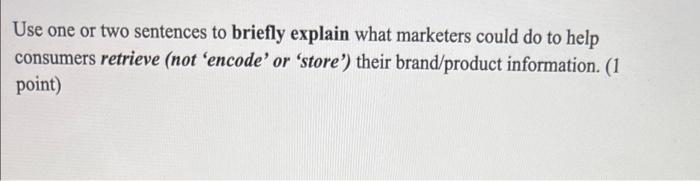 Solved Use one or two sentences to briefly explain what | Chegg.com