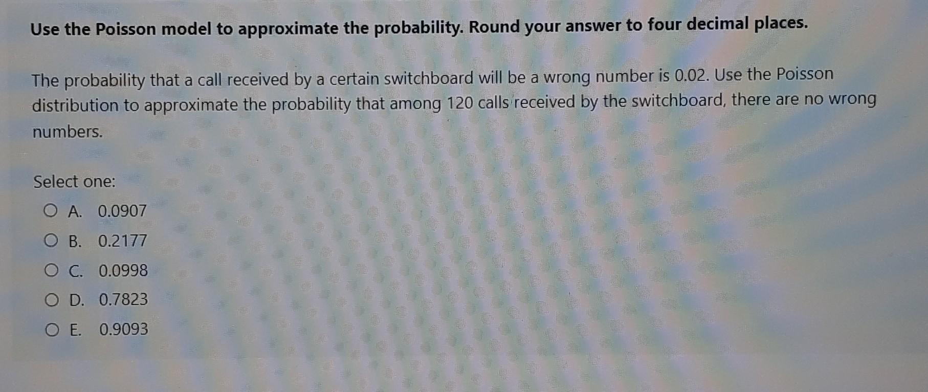 Solved Use the Poisson model to approximate the probability. | Chegg.com