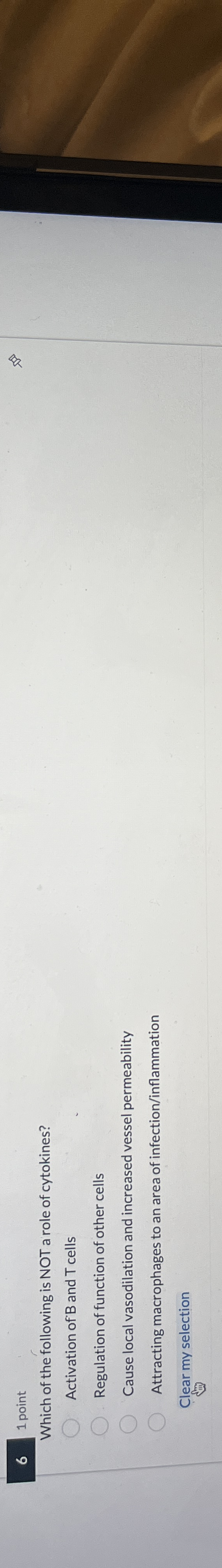 Solved 61 ﻿pointWhich of the following is NOT a role of | Chegg.com