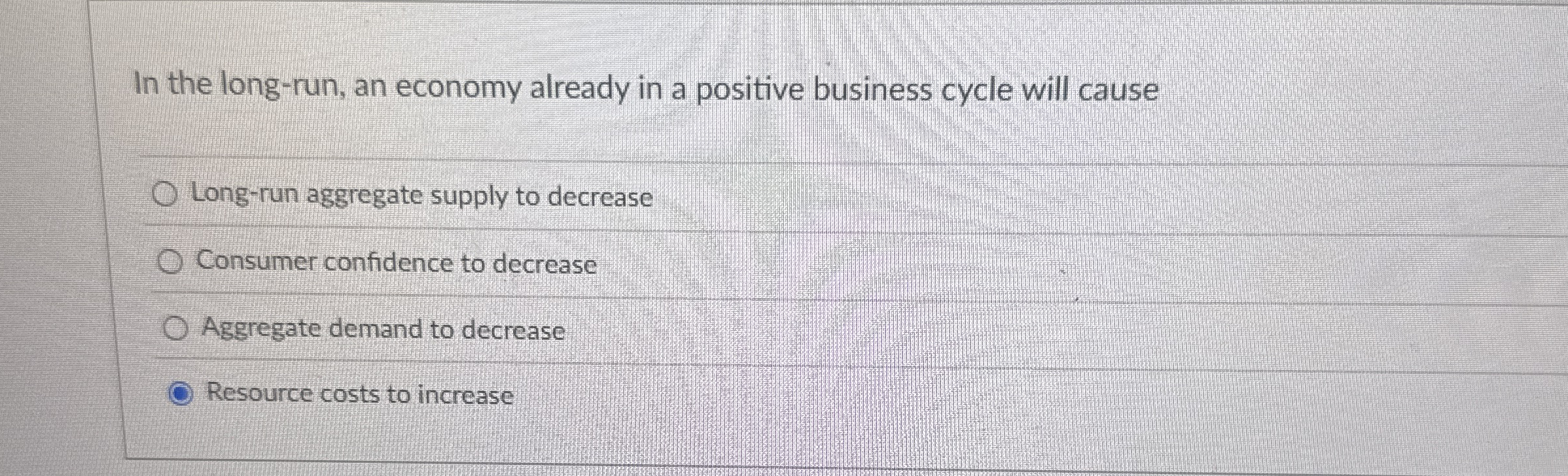 Solved In the long-run, an economy already in a positive | Chegg.com