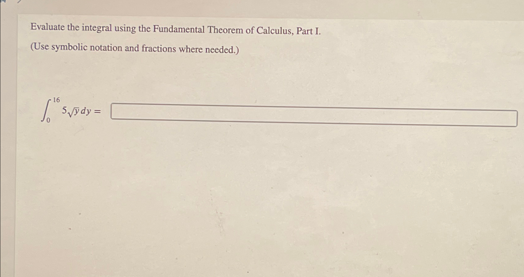 Solved Evaluate the integral using the Fundamental Theorem | Chegg.com