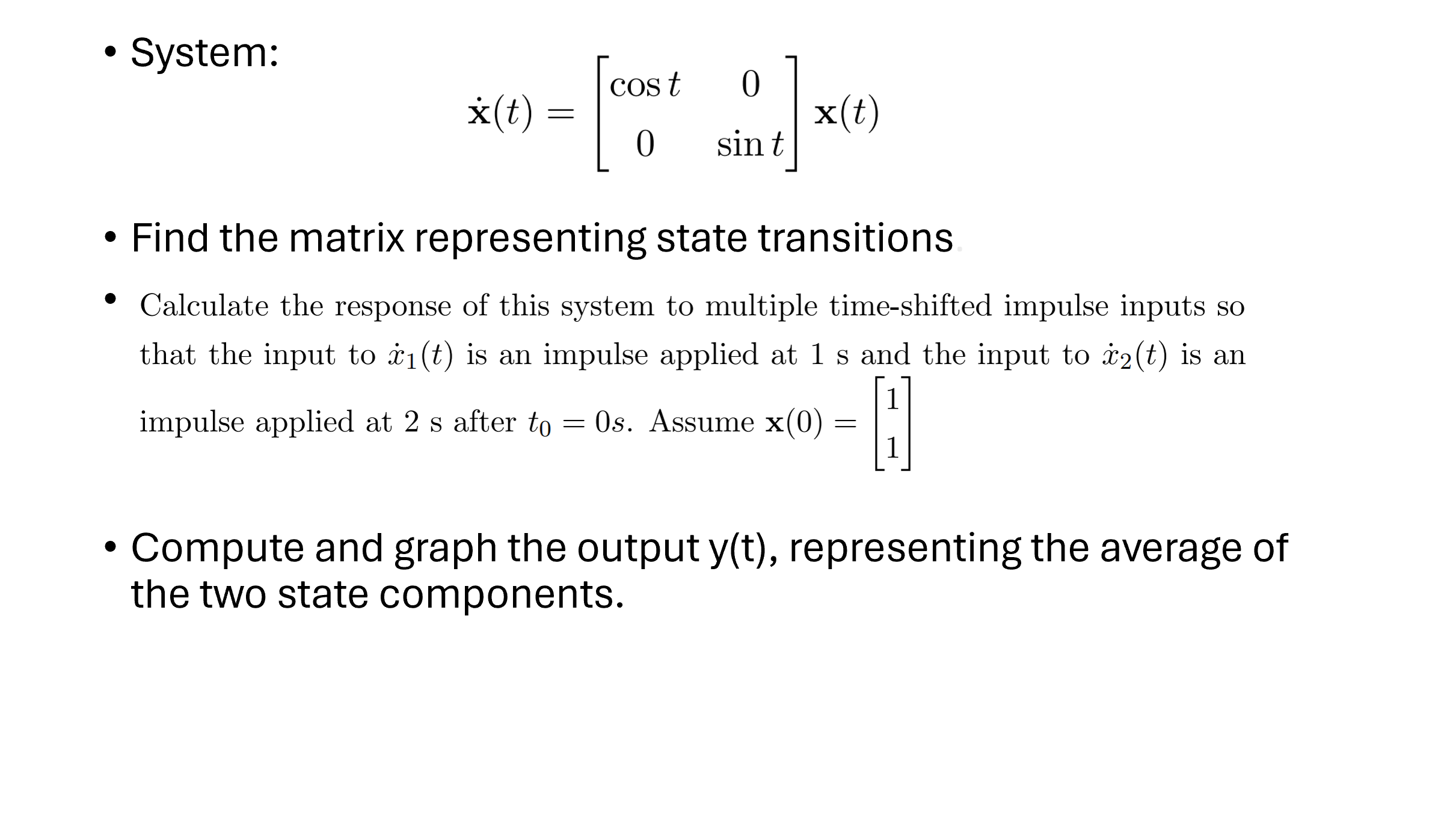 Solved I have the solution, I just want to double check my | Chegg.com