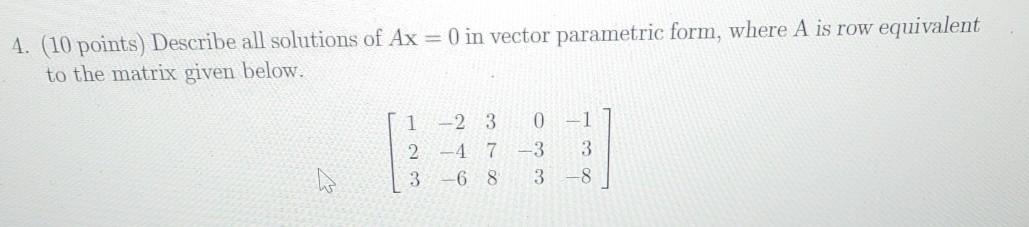 Solved 3. (5 points) Definition: The rank of a matrix A | Chegg.com