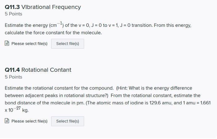 Solved Q11 Ro-Vibrational Spectrum of DCI 20 Points Shown | Chegg.com