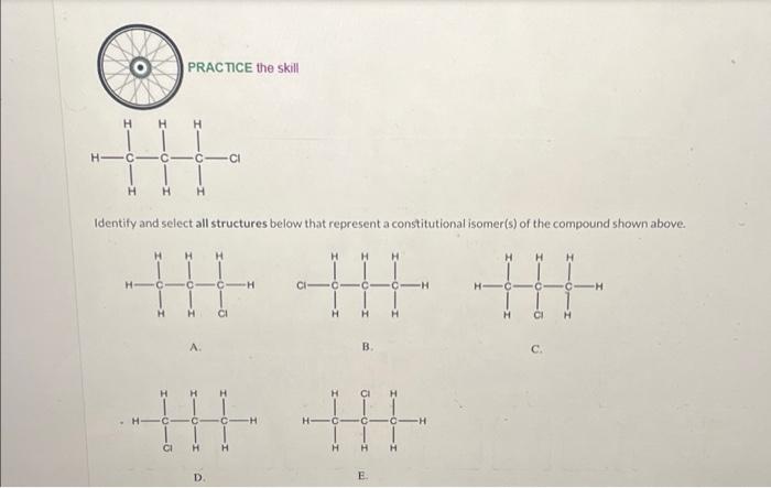 Solved HH H-C 工 工 H. Identify and select all structures | Chegg.com