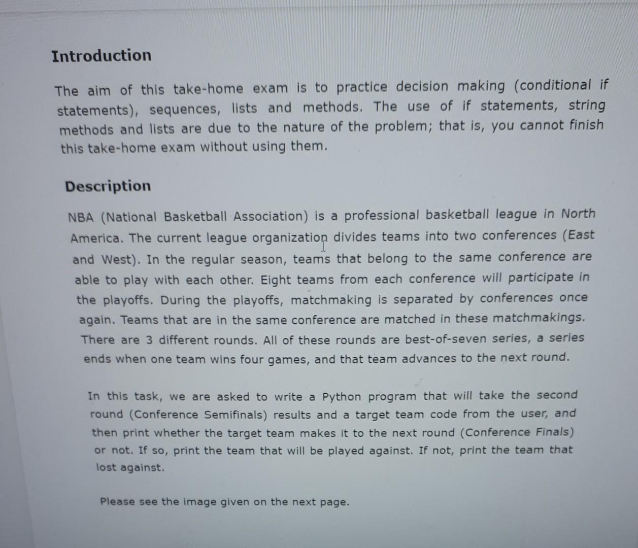 Solved Introduction The aim of this take-home exam is to | Chegg.com