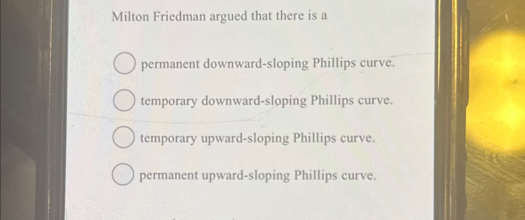 Solved Milton Friedman argued that there is a ﻿permanent | Chegg.com