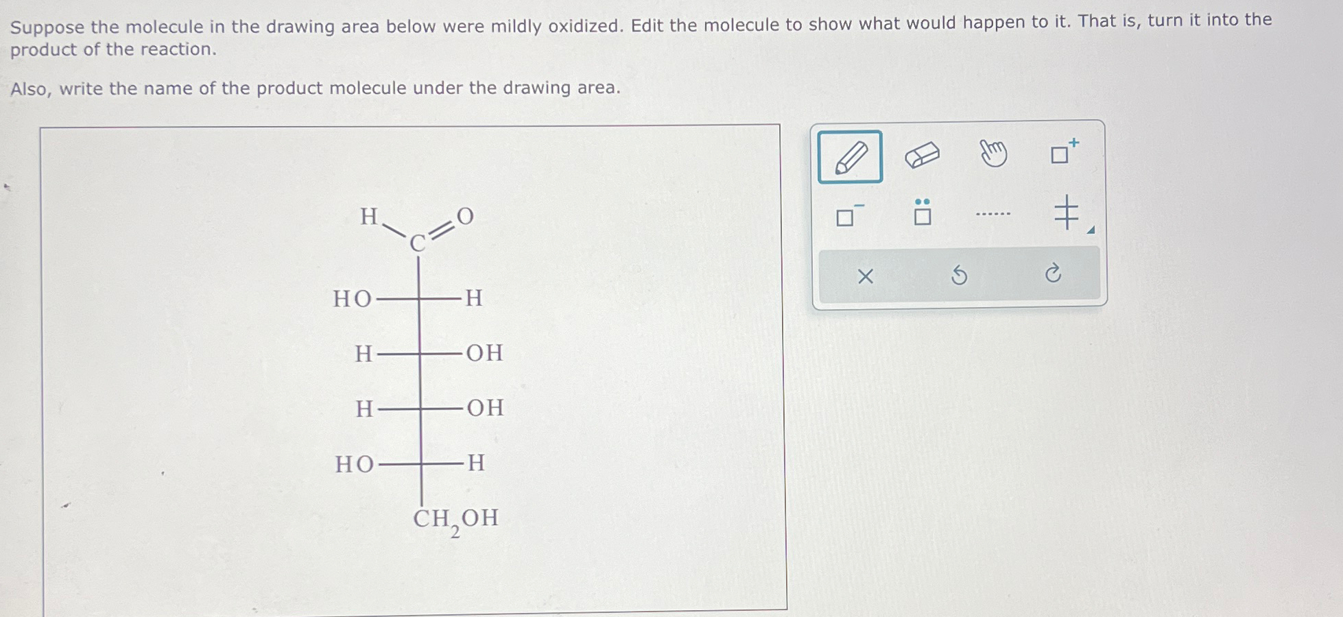Solved Suppose the molecule in the drawing area below were | Chegg.com Solved Suppose the molecule in the drawing area below were | Chegg.com