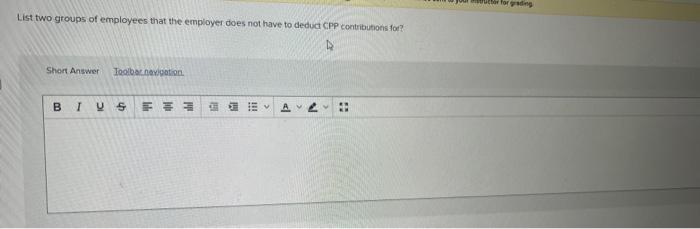 Solved List two groups of employees that the employer does | Chegg.com