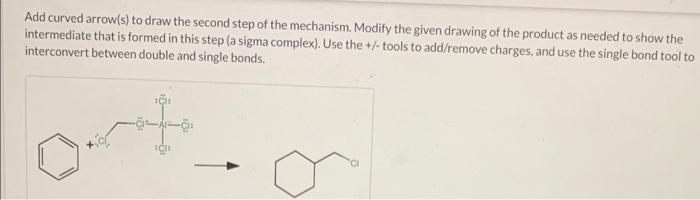 Solved Add curved arrow(s) to draw the second step of the | Chegg.com