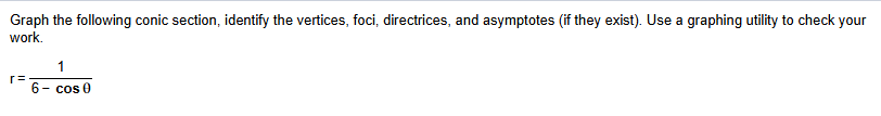 Solved Graph the following conic section, identify the | Chegg.com