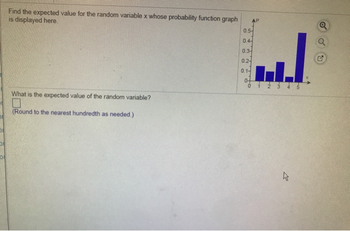 Solved Find the expected value for the random variable x | Chegg.com