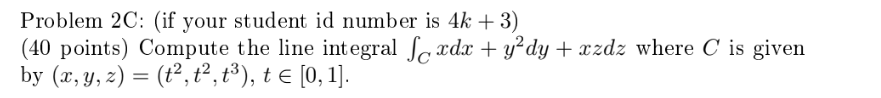 Solved Problem 2C: (if your student id number is 4k+3 )(40 | Chegg.com