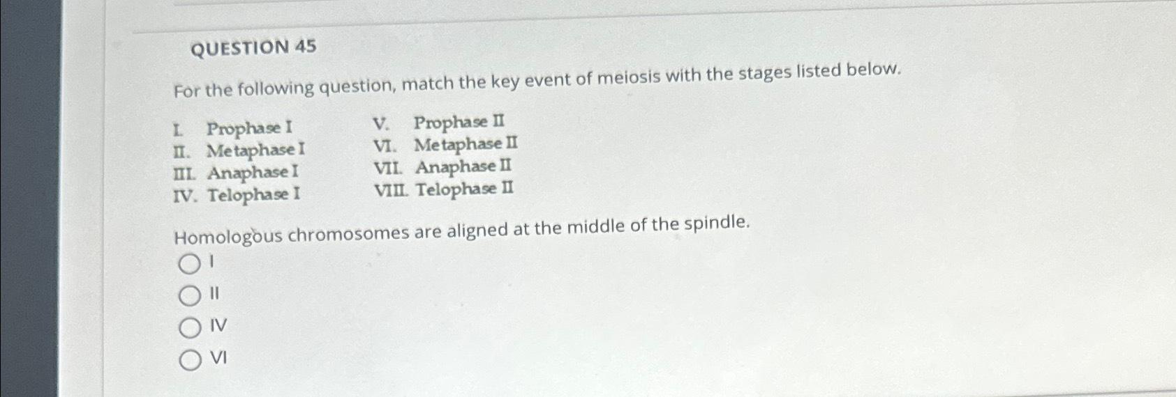 Solved QUESTION 45For the following question, match the key | Chegg.com