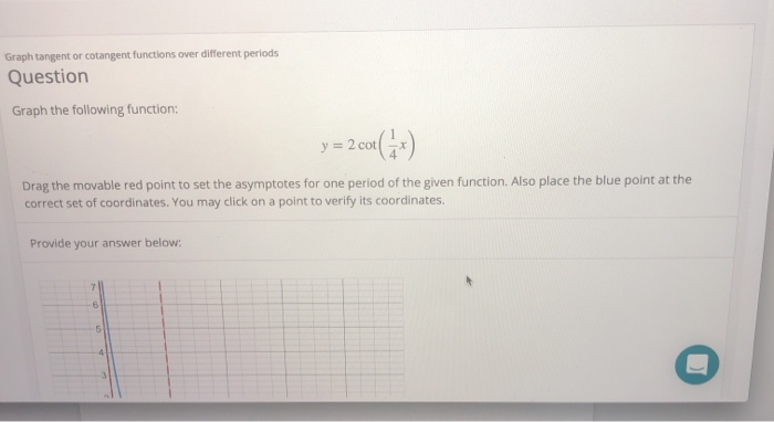 Solved Graph tangent or cotangent functions over different | Chegg.com