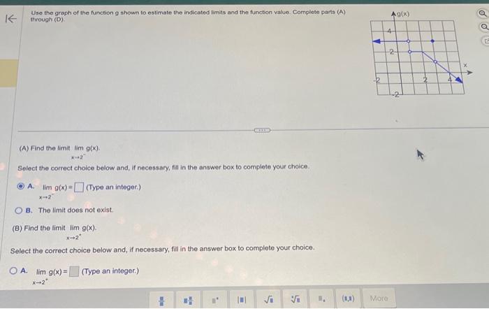 Solved B The Limit Does Not Exist C Find The Limit