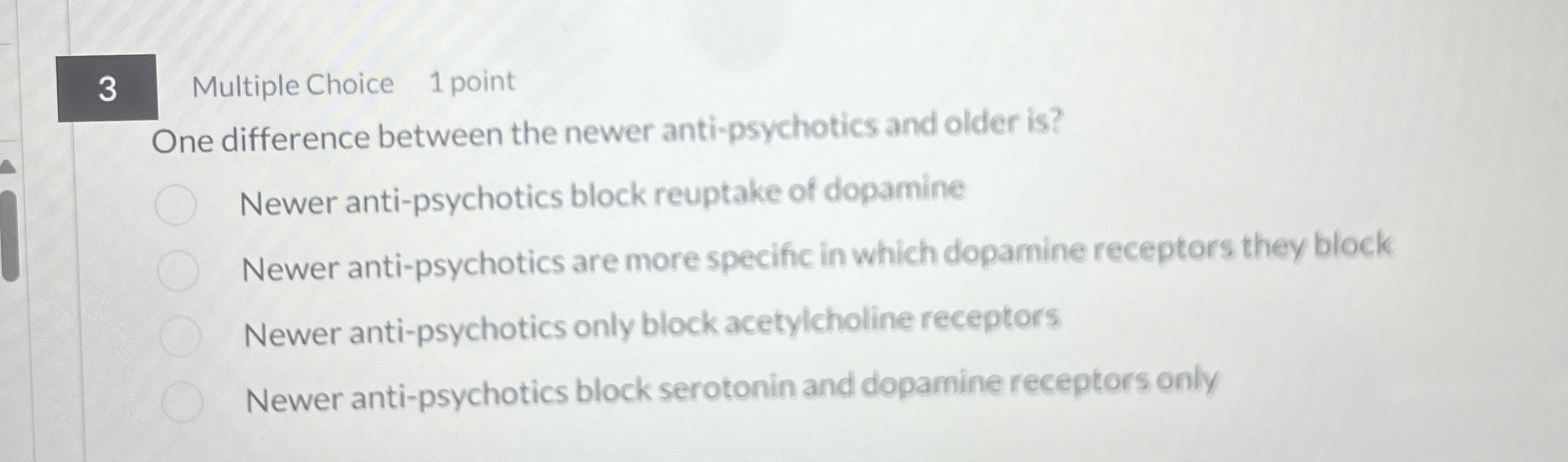 Solved 3 ﻿Multiple Choice 1 ﻿pointOne difference between the | Chegg.com