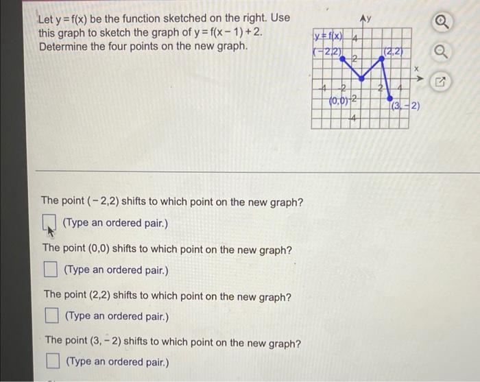 Solved Let y=f(x) be the function sketched on the right. Use | Chegg.com