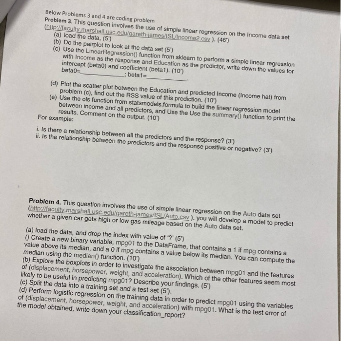 Solved Problem 1. Explain whether each scenario is a | Chegg.com