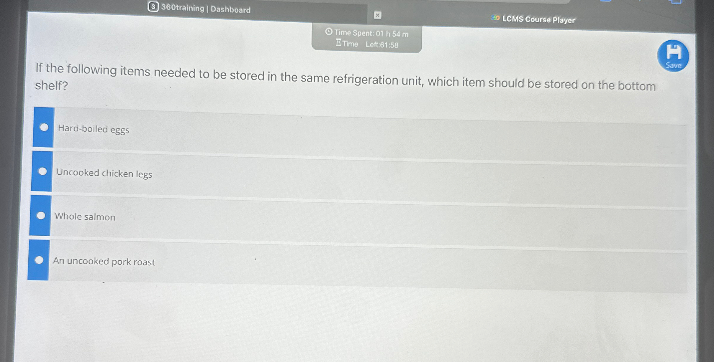 Solved (3) 360training | ﻿Dashboard:60 ﻿LCMS Course | Chegg.com