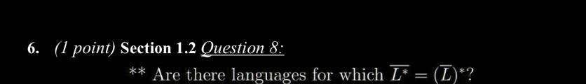 Solved (1 ﻿point) ﻿Section 1.2 ﻿Question 8:** ﻿Are there | Chegg.com