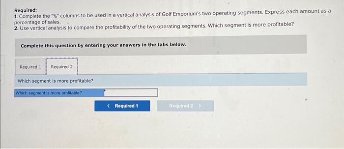 Solved Problem 12-1A (Algo) Perform vertical analysis | Chegg.com