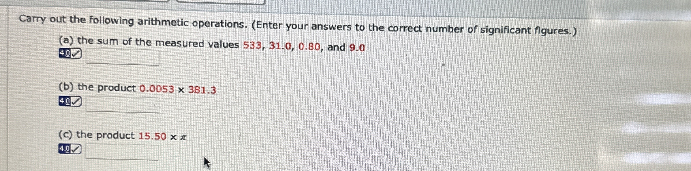 Carry out the following arithmetic operations. (Enter | Chegg.com