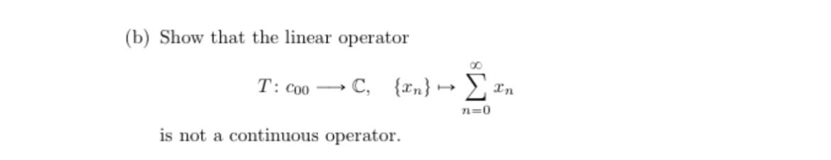 Solved (b) ﻿Show that the linear | Chegg.com