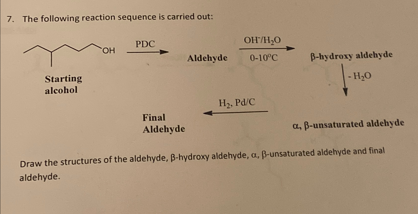 Solved The following reaction sequence is carried | Chegg.com
