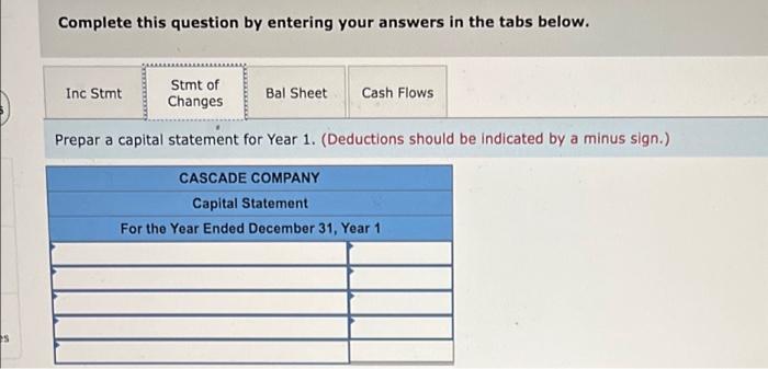 Solved Cascade Company was started on January 1, Year 1, | Chegg.com