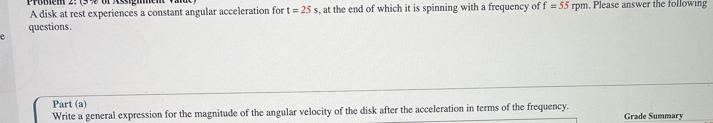 Solved A disk at rest experiences a constant angular | Chegg.com