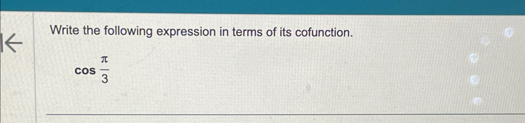Solved Write the following expression in terms of its | Chegg.com