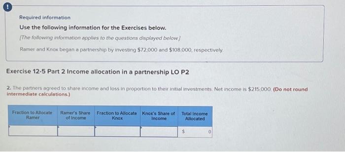 Solved Required information Use the following information | Chegg.com