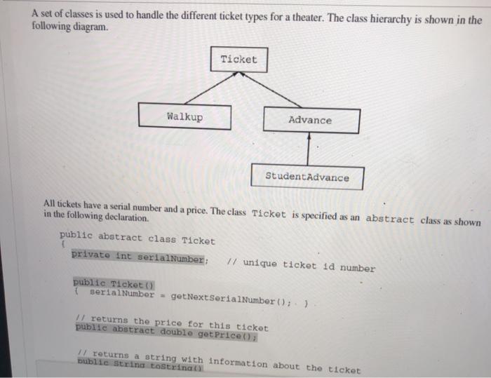 Solved A set of classes is used to handle the different | Chegg.com