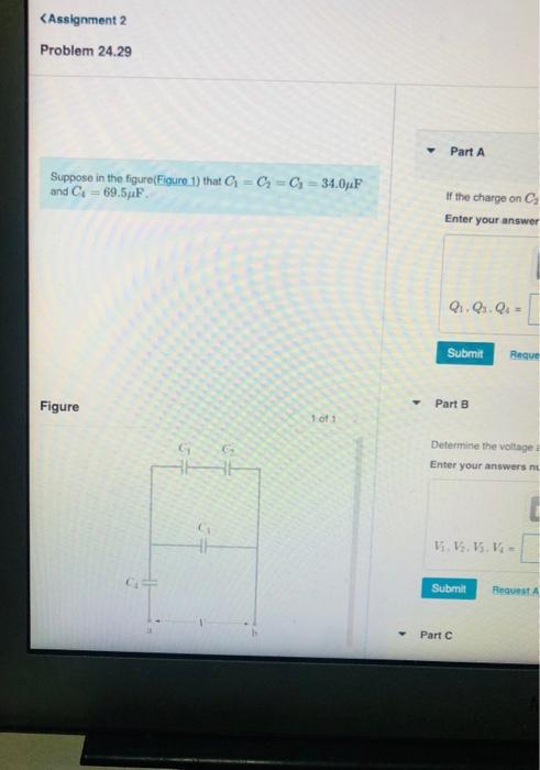 Solved suppose in the figure that C1=C2=C3= 34 microF and | Chegg.com
