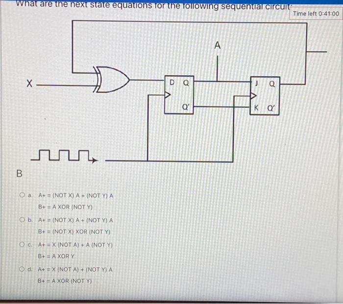 Solved What are the next state equations for the rollowing | Chegg.com