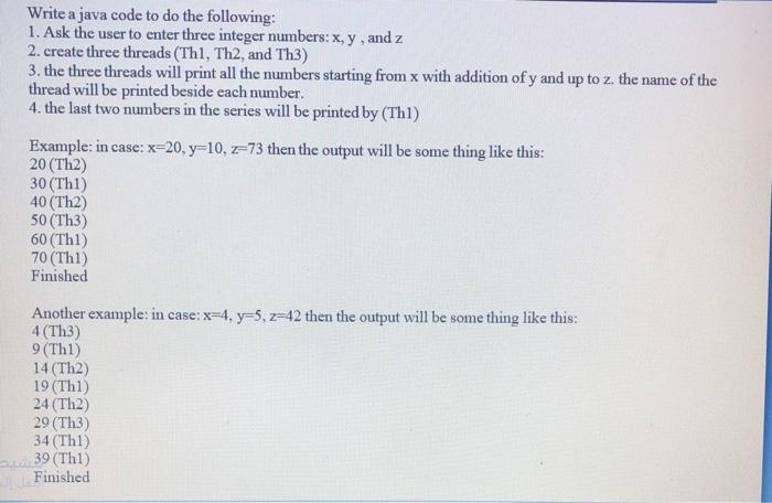 Solved Write a java code to do the following: 1. Ask the | Chegg.com