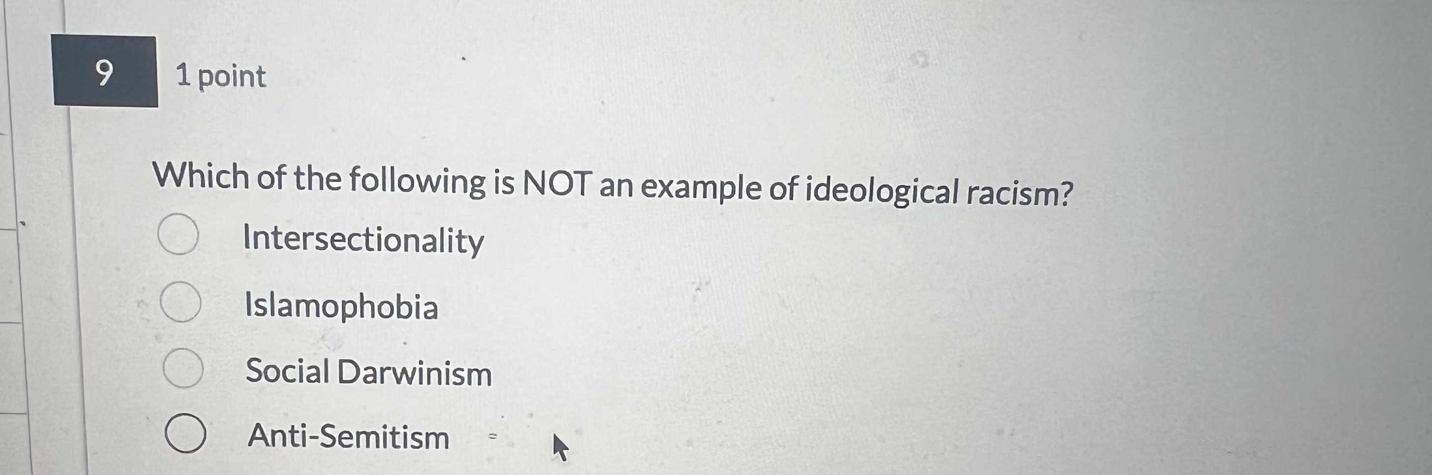 Solved 91 ﻿pointWhich of the following is NOT an example of | Chegg.com